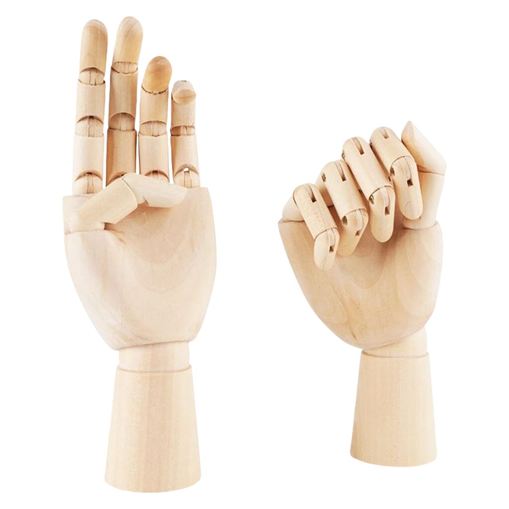 Детализированные деревянные анатомические скульптуры рук для занятий рисованием и домашнего декора