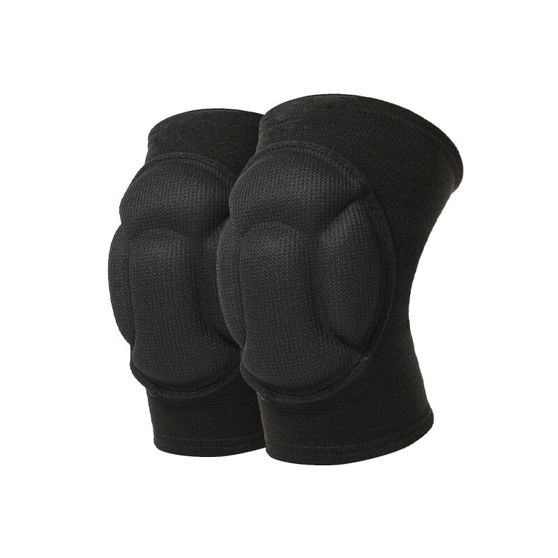 Наколенники, утолщенный панцирь, черные, с логотипом, S, 50-70 кг