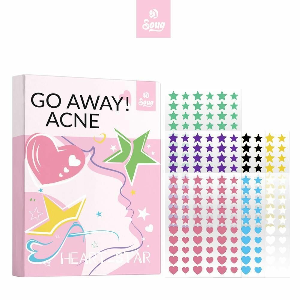 Цветные патчи на прыщи Star Series