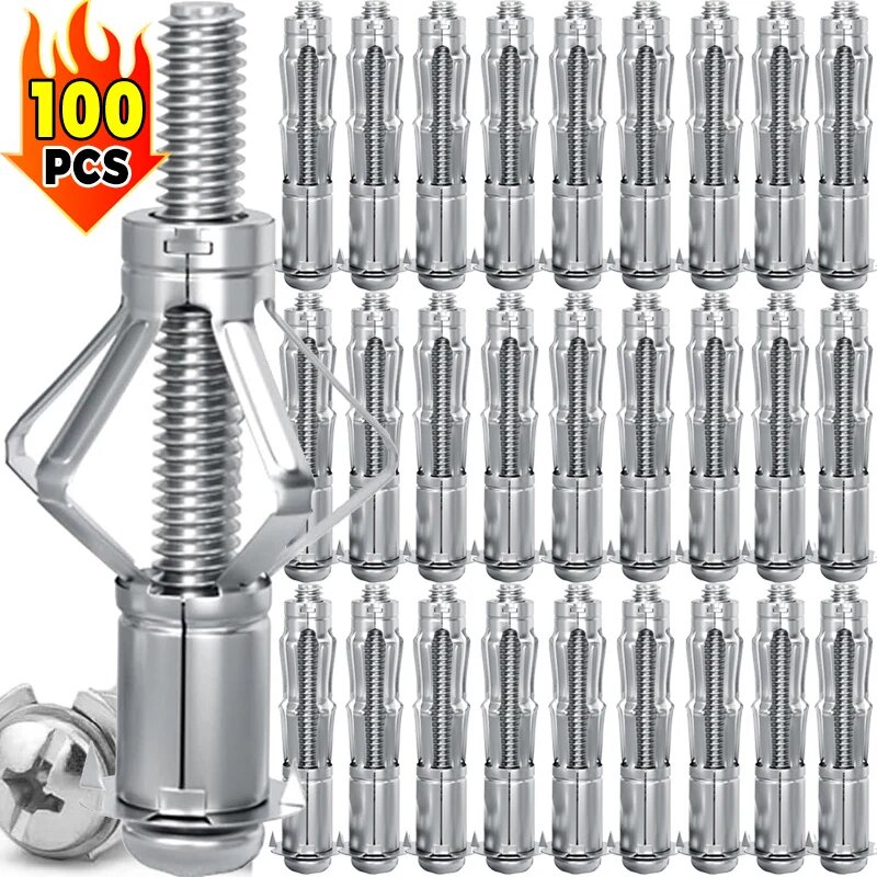 Расширительные анкера M4 из углеродистой стали 30pcs