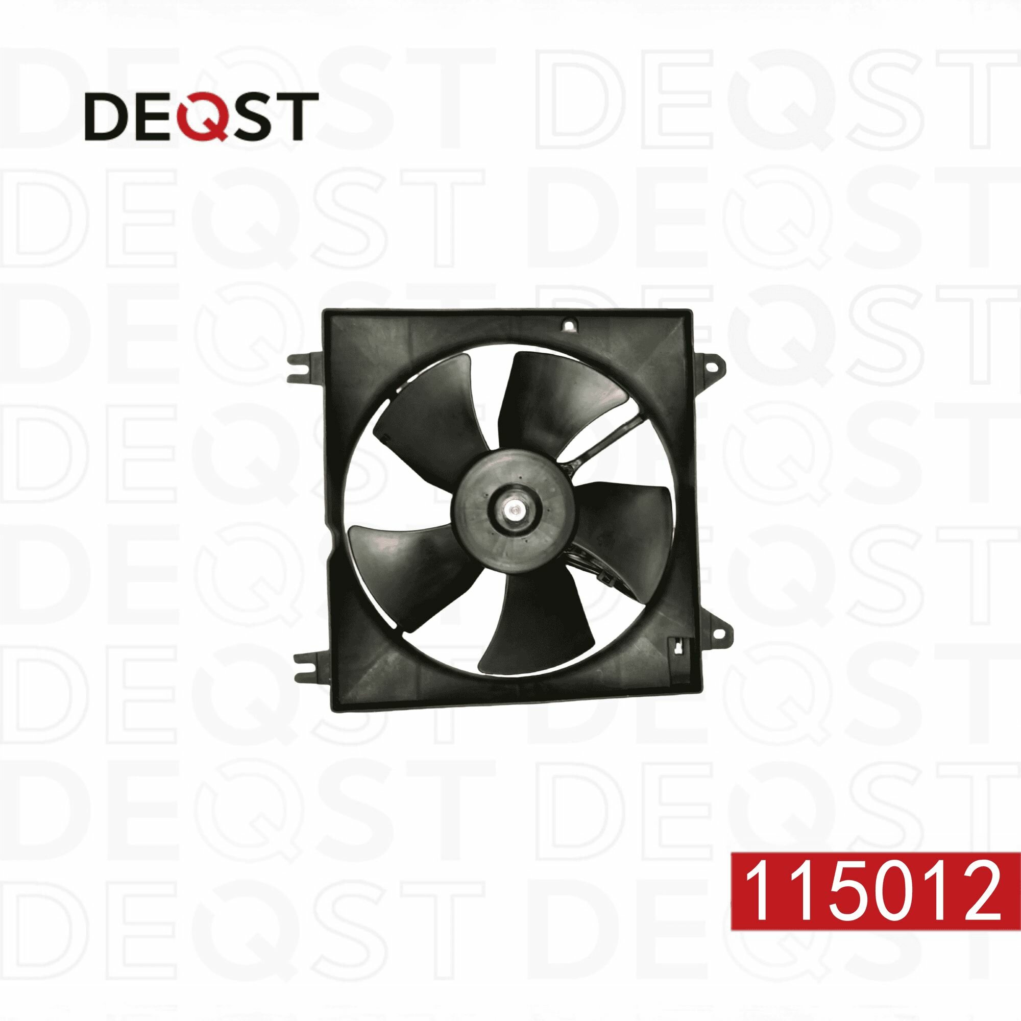 Вентилятор радиатора охлаждения Deqst 115012 с кожухом Chevrolet Lacetti (J200) 03.05-
