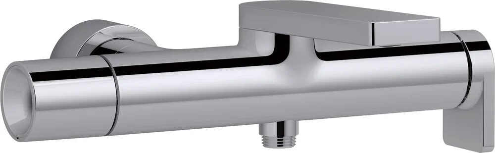Смеситель для ванны с душем Jacob Delafon Composed E73095-CP настенный, однорычажный, хром, глянцевый, латунный, без лейки, с керамическим картриджем