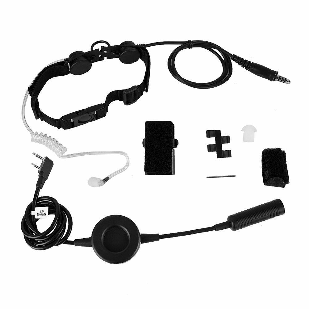 Наушники Z Tactic Throat Mic Z003 с водонепроницаемой кнопкой PTT для BaoFeng UV 5R UV B5 B6