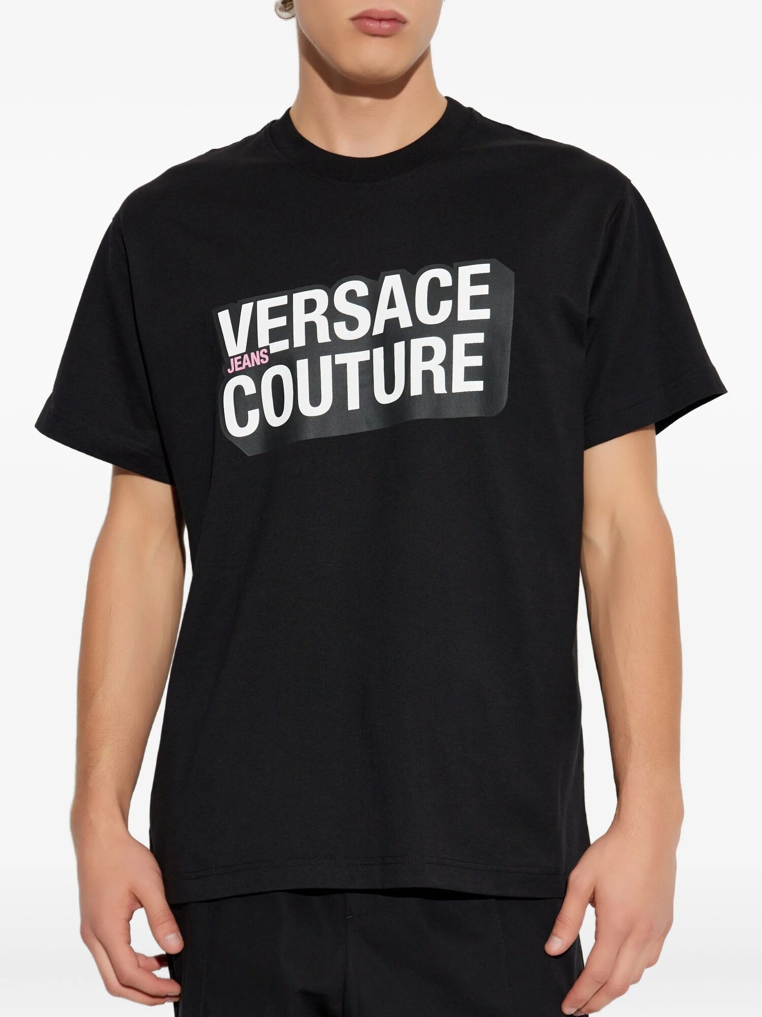 Футболка Versace Jeans Couture, размер S, черный — фото 1