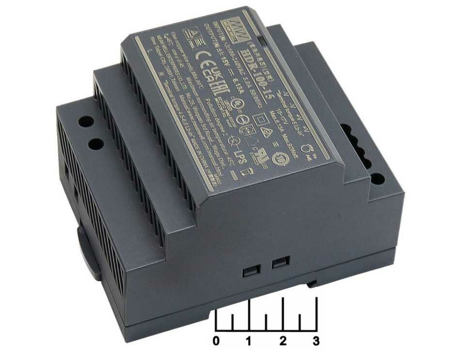 Блок питания 15V 6.13A HDR-100-15 на DIN-рейку