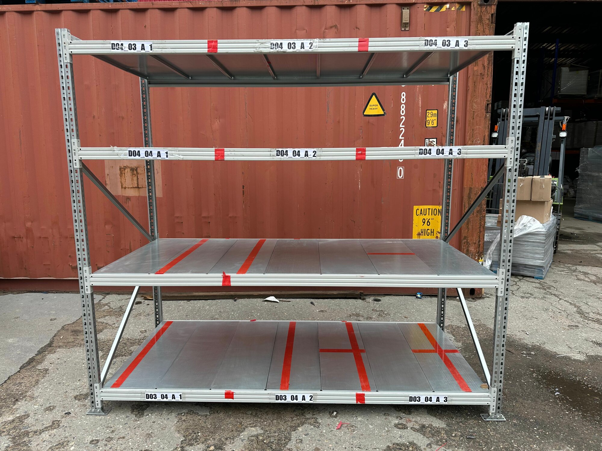 Стеллажи БУ MS Pro с настилом 3000x2100x1000x4 полки