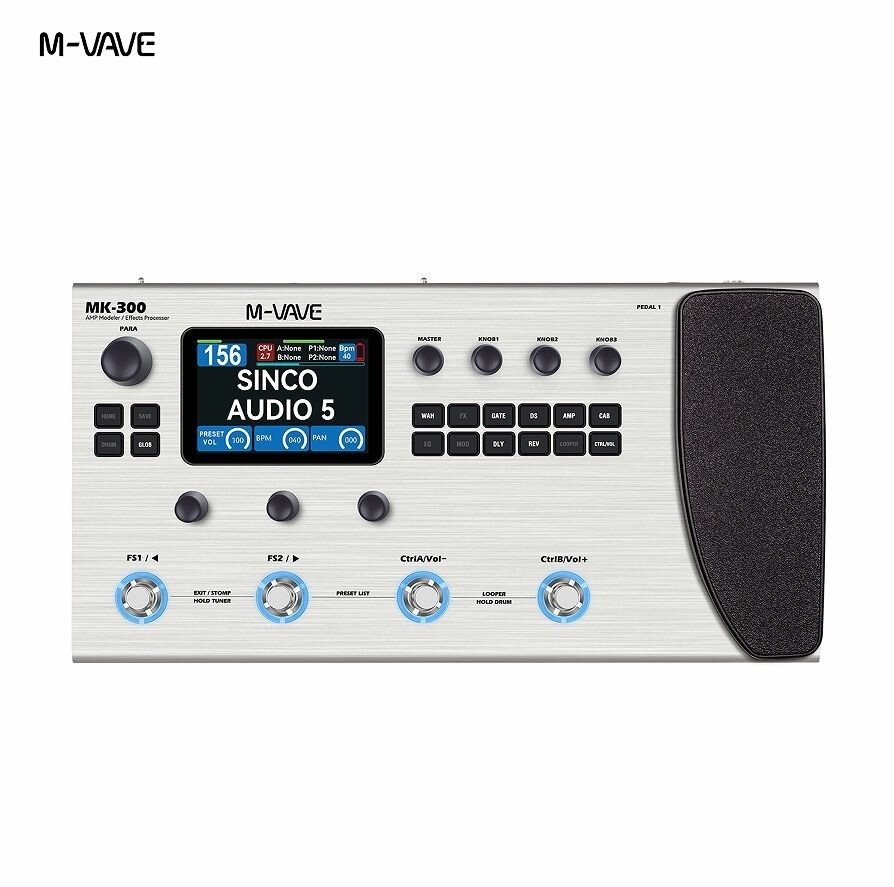 Бас-гитара M-VAVE с электрогитарой, многофункциональная драм-машина со встроенным эффектором, ИК-эффектор MK-300