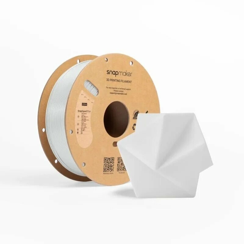 Адаптация аксессуаров для 3D-принтеров Snapmaker SnapSpeed PLA высокоскоростные расходные материалы высокая текучесть и прочность (Pearl White 1 кг)