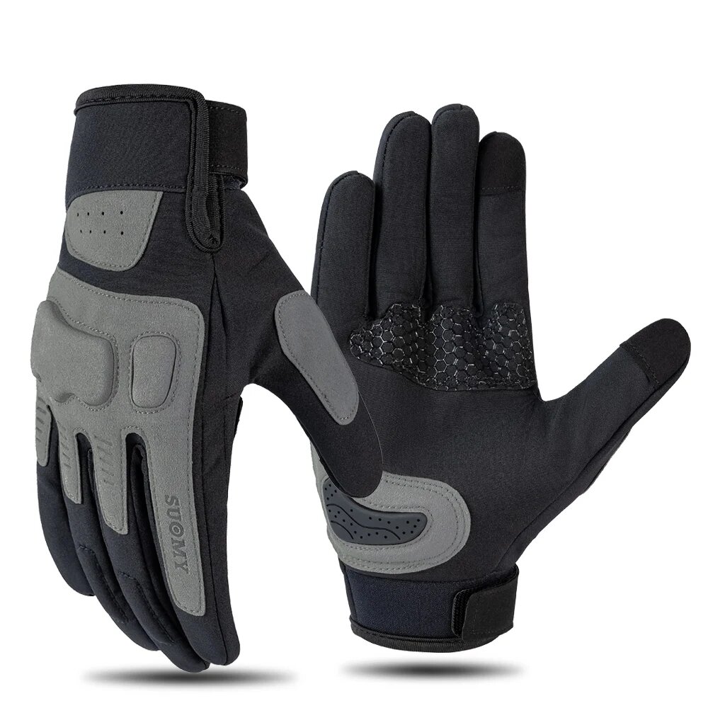 SUOMY женские мотоциклетные перчатки с сенсорным экраном, защитные перчатки для мотокросса, мотоциклетные перчатки, противоскользящие внедорожные мотоперчатки, велосипедные перчатки, S, Черный