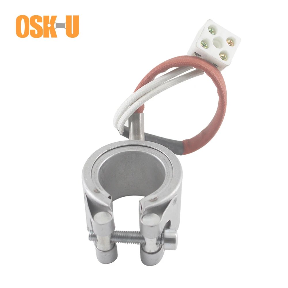 230 В керамический ленточный нагреватель 40 мм ID 40x30/40x35/40x40/40x50/40x60 мм высота алюминиевая пластина крышка электрический нагревательный элемент 300 Вт/400 Вт, 230V, 400W 40x50mm