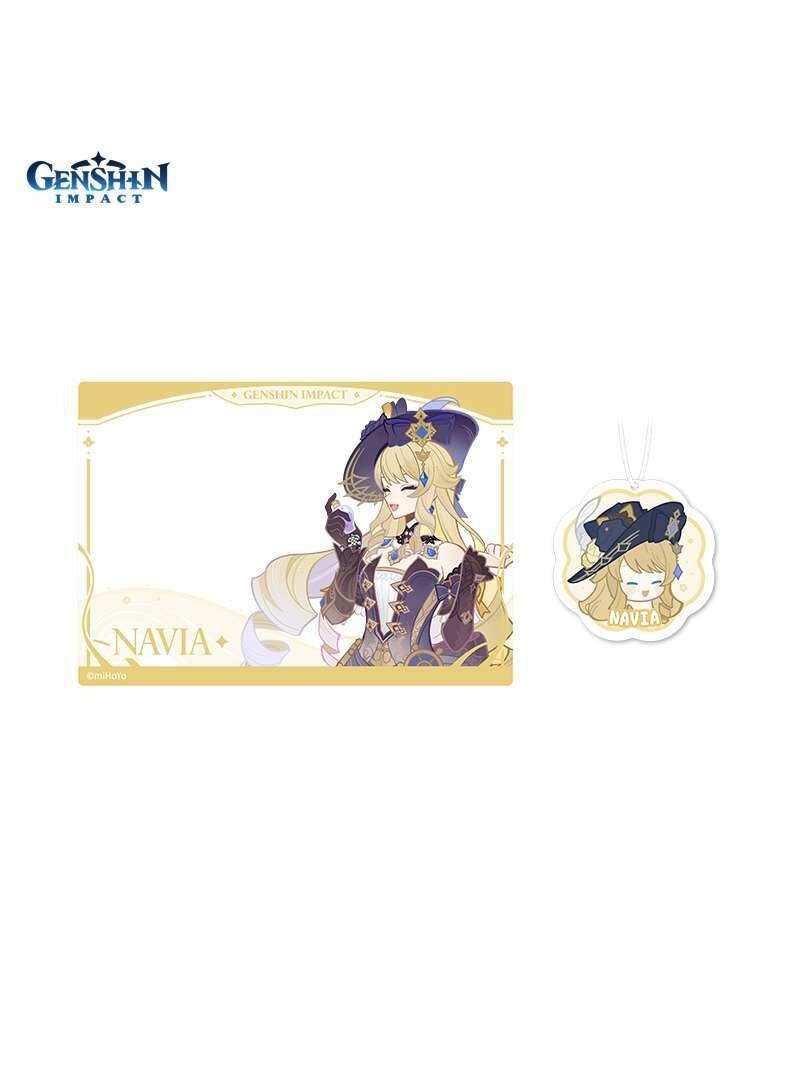 Ароматизатор и карточка для заметок Genshin Impact Rich Fantasy Навия Navia 6942421141228