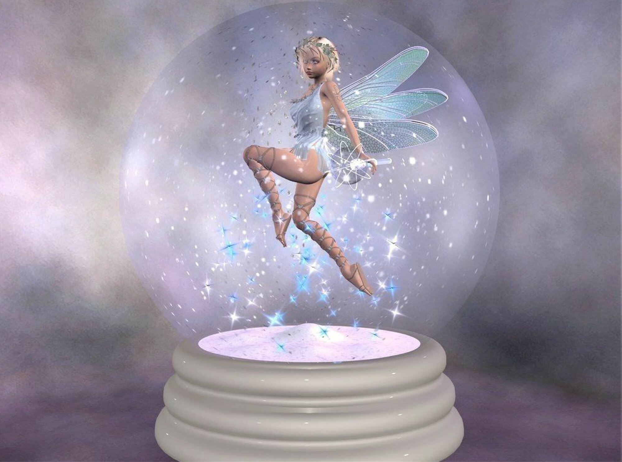 Картина Дюймовочка в шаре 80х59 см