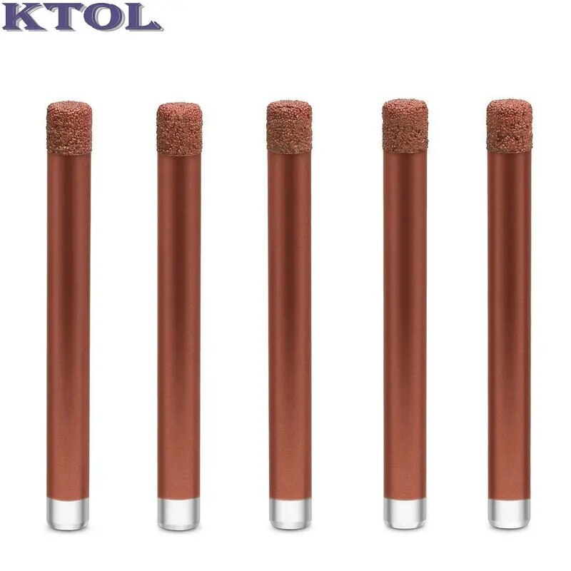 12 мм плоский алмазный инструмент с ЧПУ, фрезы для камня, набор прямых фрез, 5 шт, длинная концевая фреза для гравировки мрамора, резки пазов 12 x 10 x 120mm