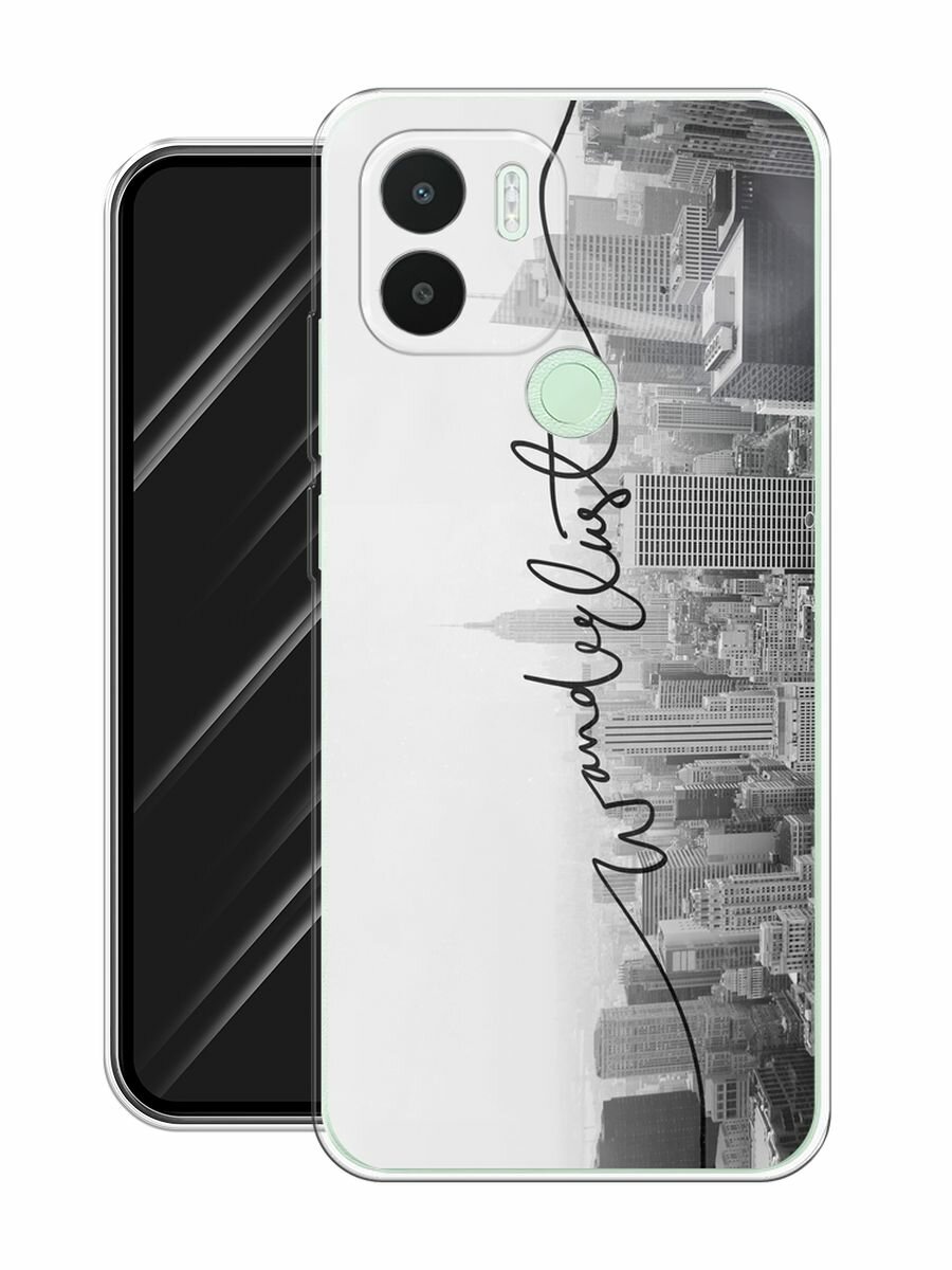 Чехол на Xiaomi Redmi A1+/Redmi A2+/Poco C51/C50 / Редми A1+ с принтом "Черно город" — фото 1
