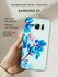 Чехол на Samsung Galaxy S7 / Самсунг Галакси С 7 с принтом "Голубая орхидея"