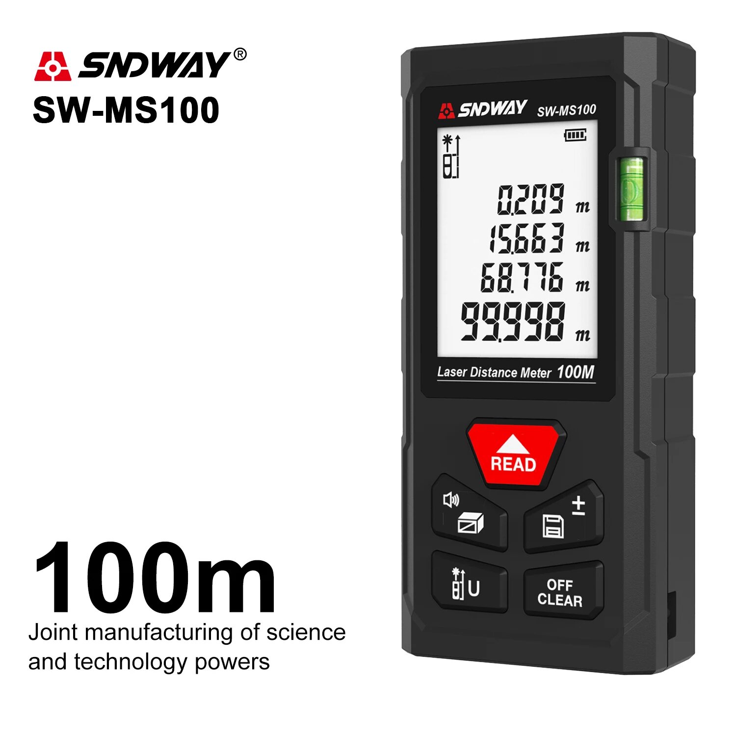 SNDWAY Лазерный дальномер 40/50/70/100 м SW-MS100