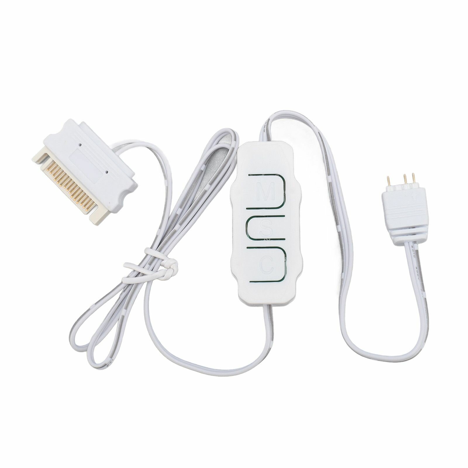 Контроллер ARGB 5 В 3-контактный с питанием SATA, пульт дистанционного управления для вентиляторов и кулеров ПК, контроллер светодиодной ленты ARGB для самодельных устройств ARGB, белый