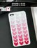 Чехол на Apple iPhone 7 Plus / Айфон 7 Плюс с принтом "Градиент из сердечек"
