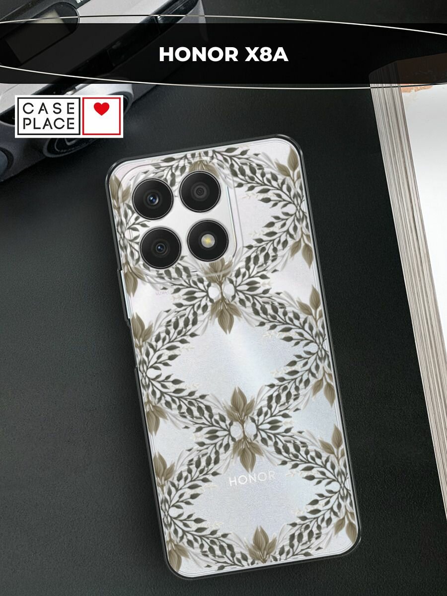 Чехол на Honor X8A / Хонор X8A с принтом "Калейдоскоп цветов"