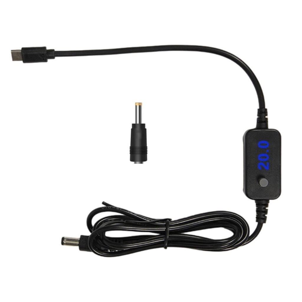 Напряжение регулировки От USB C До DC5V9V12V20V Кабель Питания Мощностью 65 Вт С Адаптером 4,0x1,7 мм Для Устройств быстрой зарядки