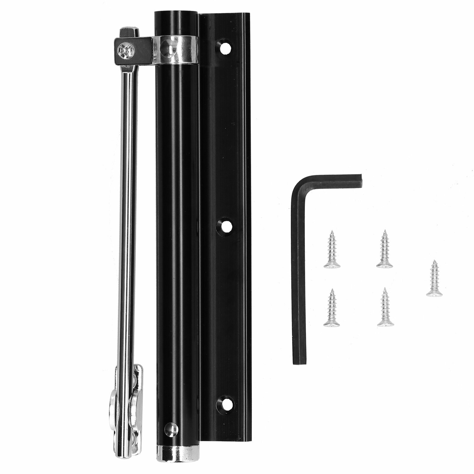 Stainless Steel Light Duty Door Closer Automatical Spring Buffer Mute Soft Closing for Home Hotel