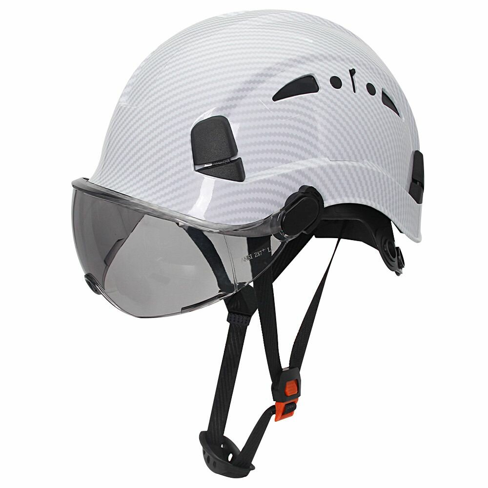 Строительная каска (защитный шлем) с регулируемыми солнцезащитными очками