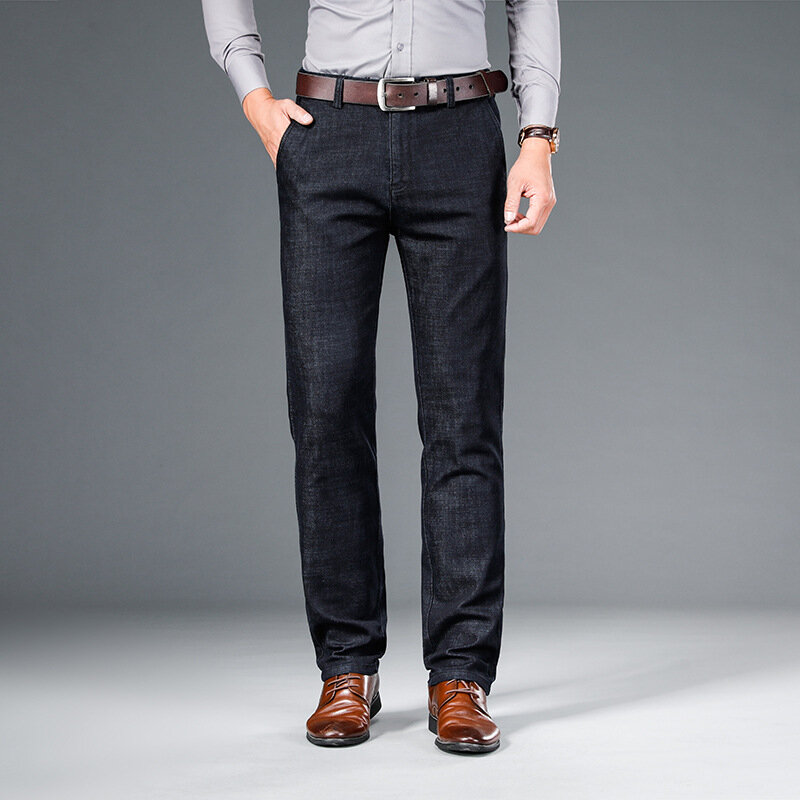 Мужские джинсы Чистый цвет / прямые B1, LI Mall талии_34