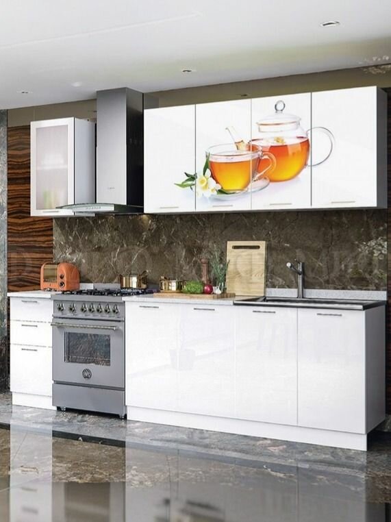 Кухонный гарнитур с фотопечатью Липовый чай 2м МИФ