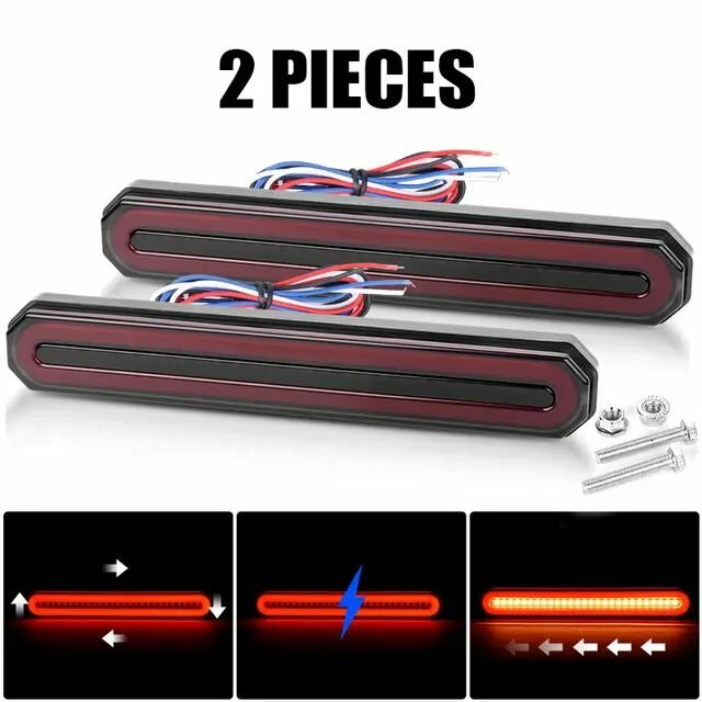 Задние фары 3V1 для прицепа, 100%, IP67, LED, с эффектом запуска и мигания