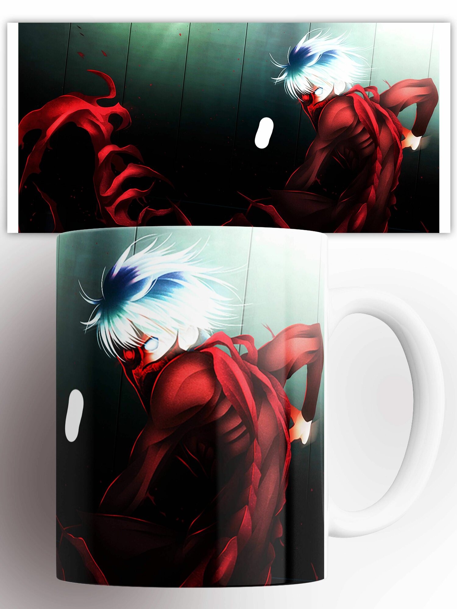 Кружка аниме Токийский Гуль Канеки Кен 330 мл