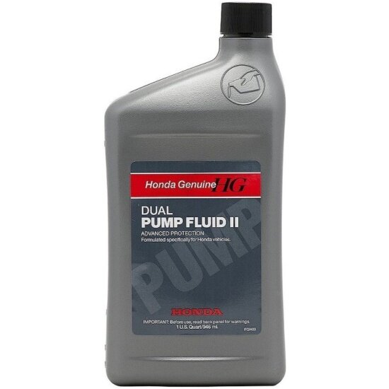 Трансмиссионное масло Honda Dual Pump Fluid II минеральное, 0.946 л (США)