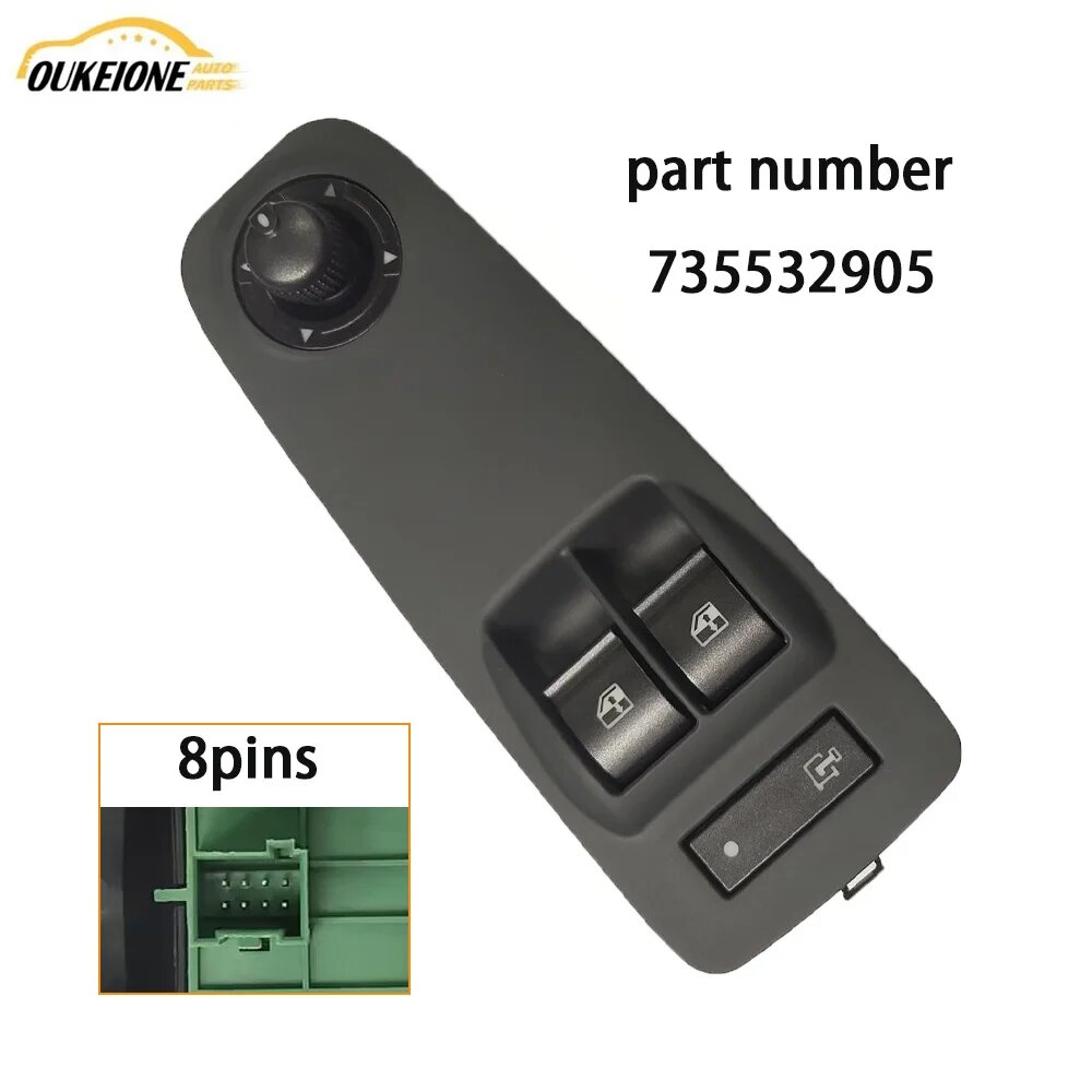735532905 для Fiat Ducato Peugeot Boxer Citroen реле Дверь Зеркало окно переключатель Регулятор Кнопка Сменные аксессуары