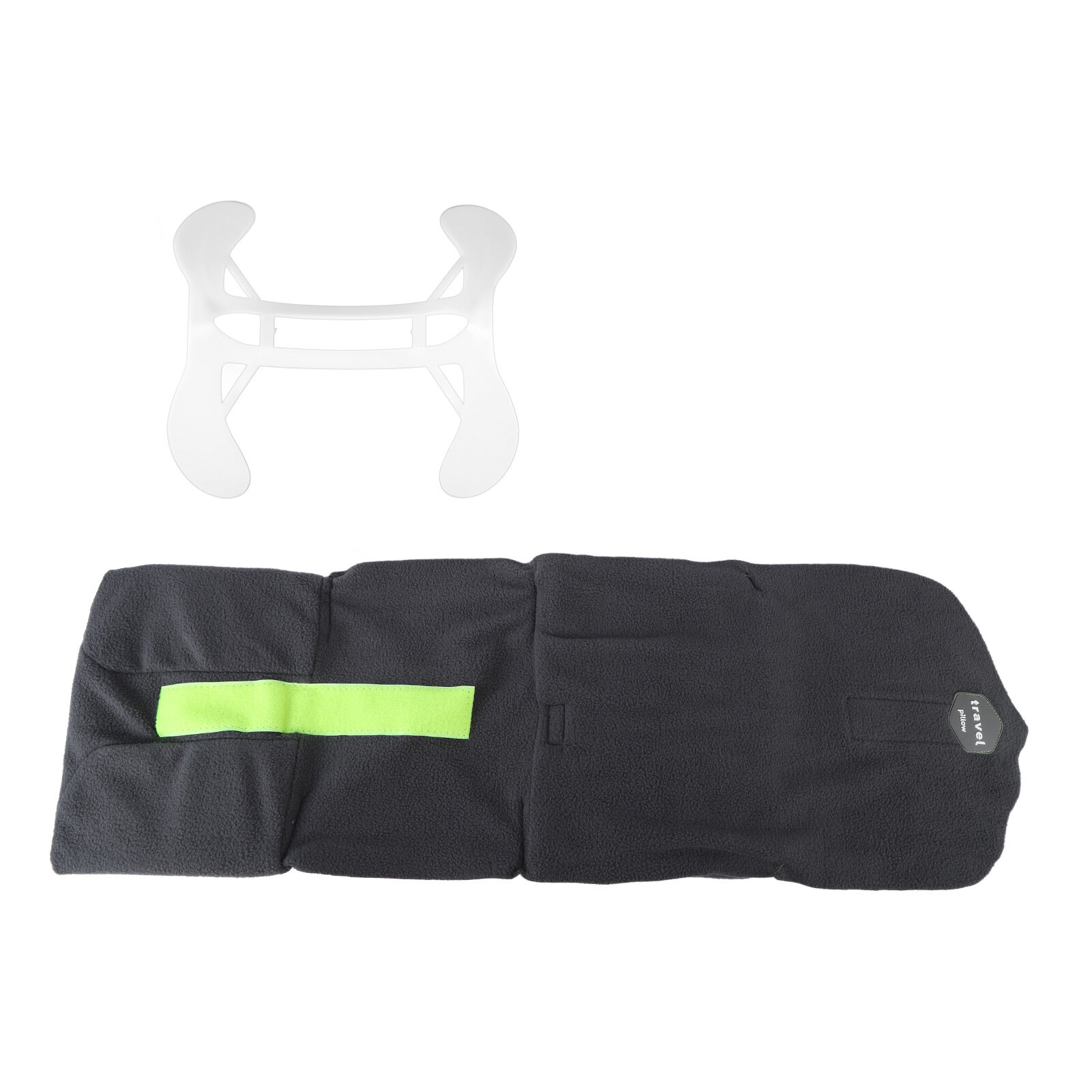 Travel Nap Pillow Soft Comfortable Breathable Neck Support for Office Airplane Car Home Grey