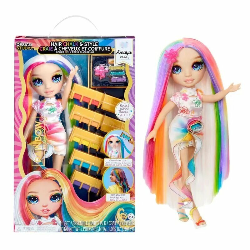 Кукла Rainbow High Hair Chalk & Style Amaya - Модная Кукла 28 см с Радужными Волосами