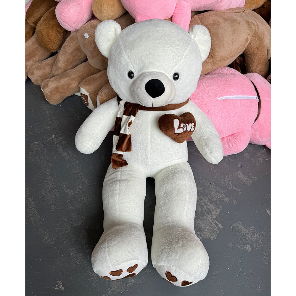 Трансграничный горячий шарф, любовь, шелк плюшевого мишки, теплая плюшевая игрушка для пары, ракушка из шкуры медведя, оптовый подарок готовой продукции