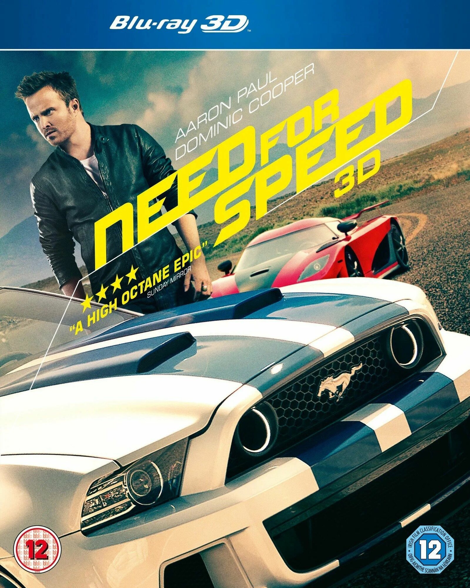 3D Need for Speed: Жажда скорости (2014) Blu-ray 50Gb (блю рей диск)