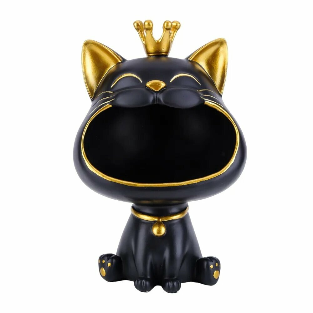 Украшение для хранения ключей от входа Lucky Cat, украшение для дома, материал из смолы
