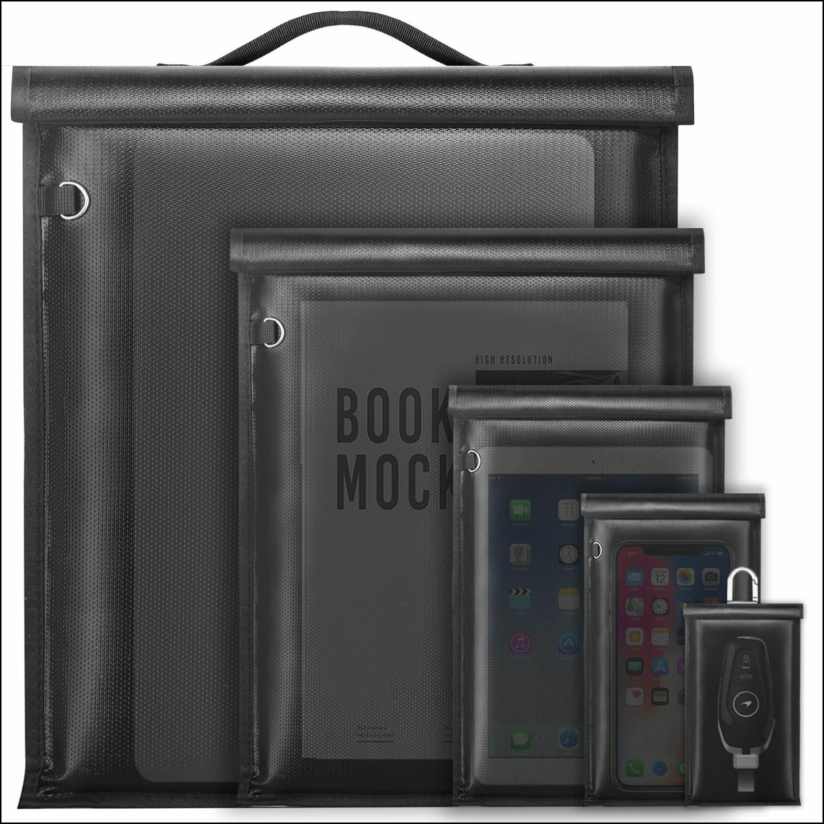 Бестселлер: 5 упаковок экранирующих чехлов Фарадея для брелоков, телефонов, ноутбуков и планшетов