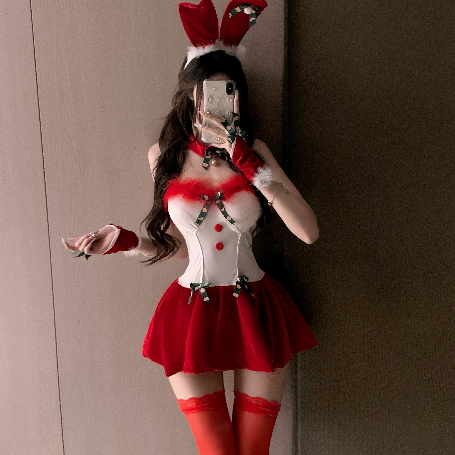 Рождественские костюмы, бархатные костюмы для косплея, косплей для праздничных вечеринок, размер S-L.