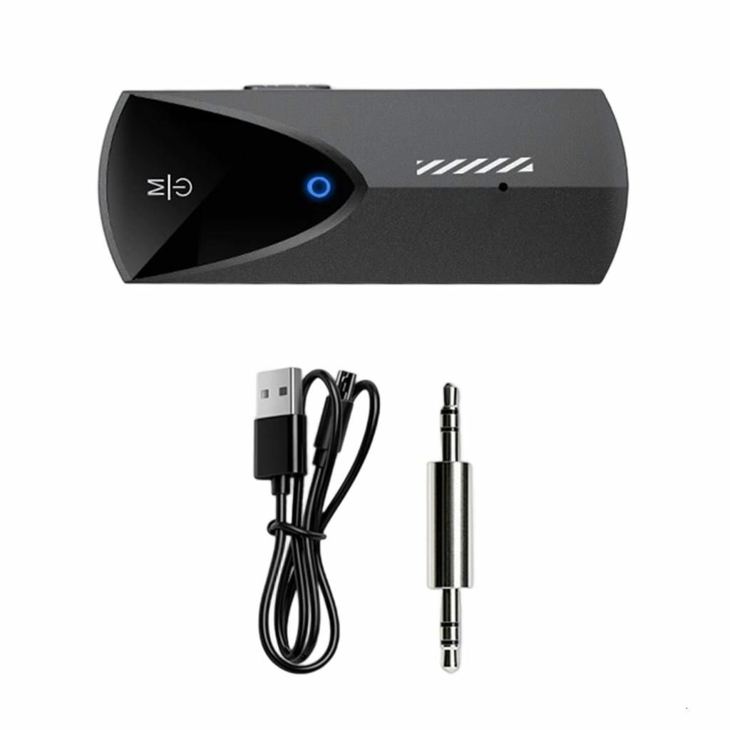 Bluetooth-совместимый беспроводной адаптер 3.5 мм портативный звуковой адаптер с низкой задержкой беспроводной передатчик для потоковой передачи музыки