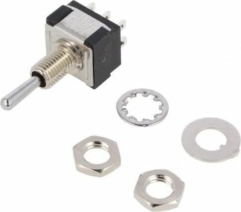 Переключатель KNITTER SWITCH MTA 206 P тумблер Пол 3 DPDT ON-OFF-ON 6A/125ВAC 6A/6ВDC 1 шт