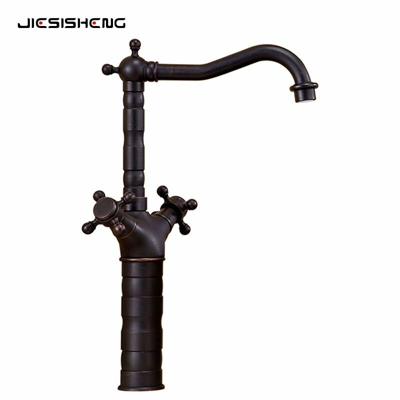 Смеситель для кухни с высоким поворотным изливом, кран для кухни Fashun A4408-4, цвет: бронза