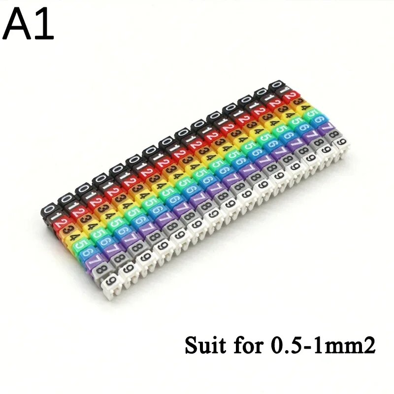 Кабельные маркеры M-типа 100/150 шт A1