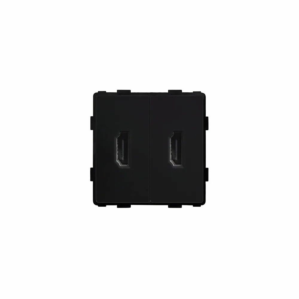 Розетка HDMI KLUST Basic, черная