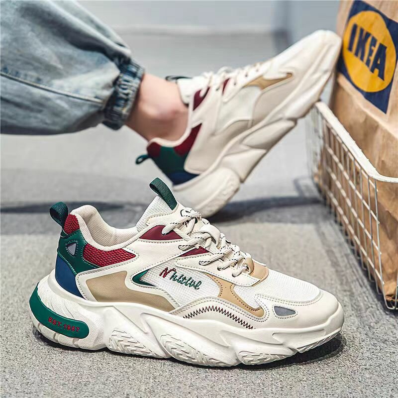 Кеды MOOCIE, Мужская обувь для спорта, бега, повседневной носки, универсальная, дышащая и увеличивающая рост.