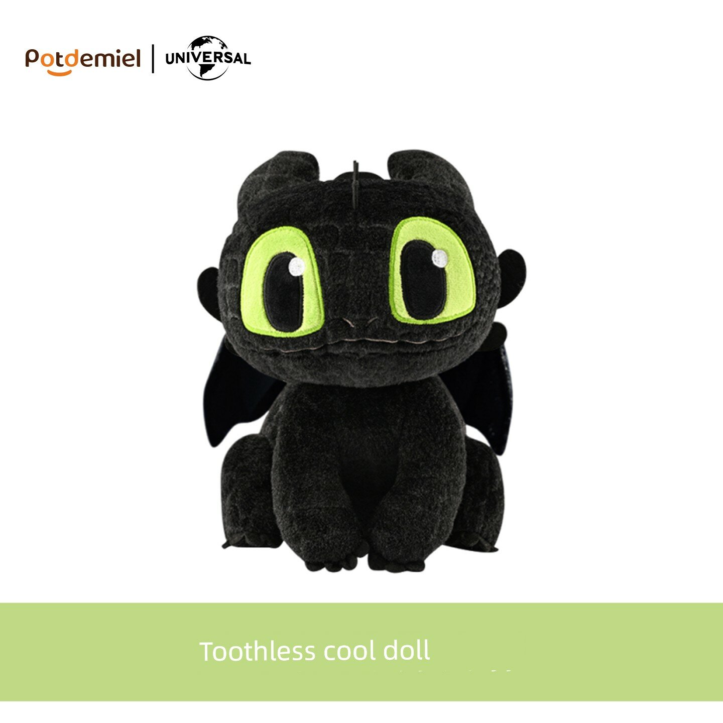 Официальный плюшевый брелок «Как приручить дракона»: Беззубик и Ночной Фури — кукла-подвеска для рюкзака, подарок для