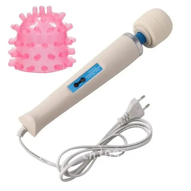 Magic Wand Hitachi с большой дополнительной массажной головкой, мощный вибратор-массажер Eu Plug with head