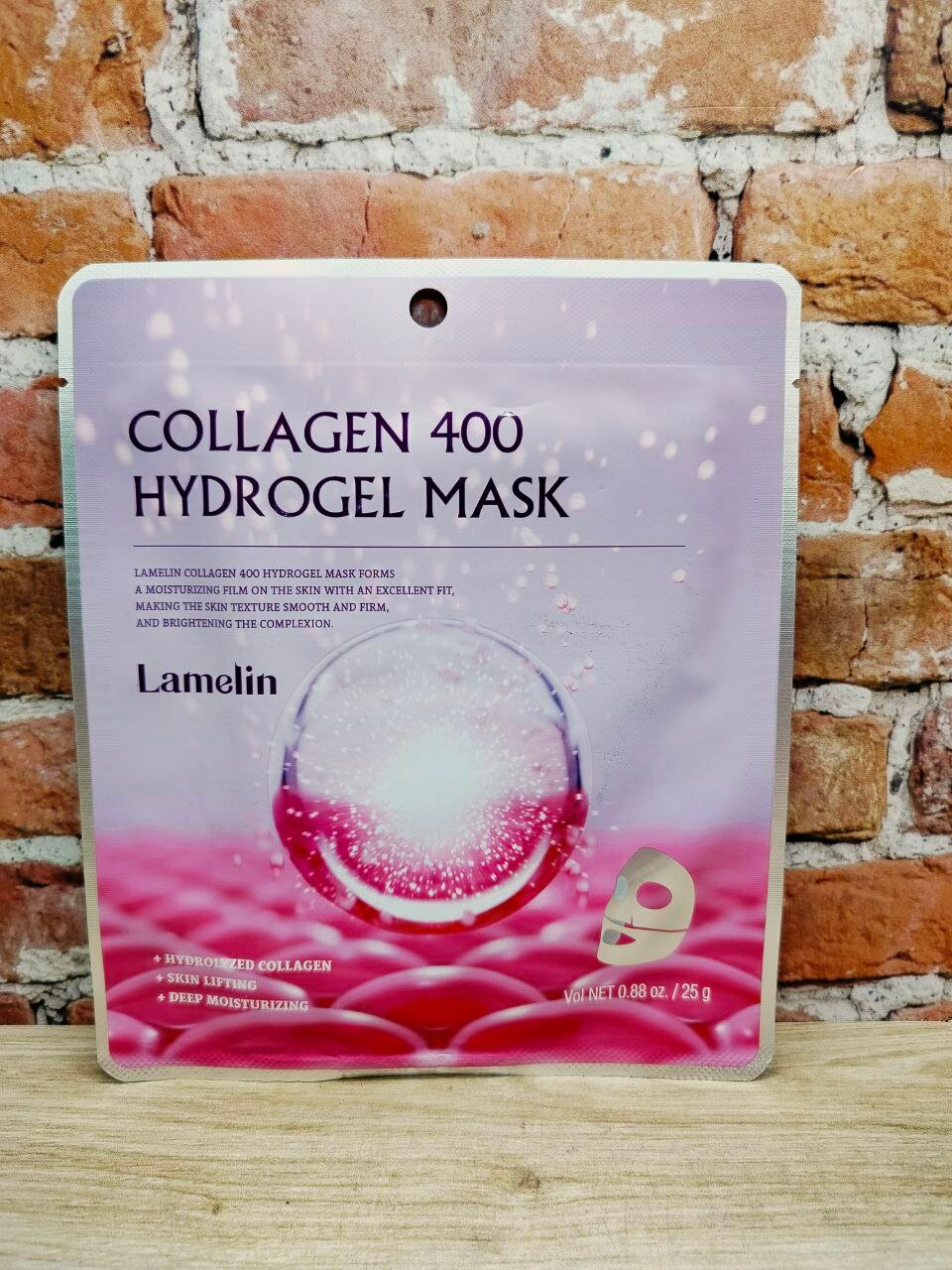 Lamelin Hydrogel Mask Collagen 400 Гидрогелевая маска для лица с коллагеном 25 гр