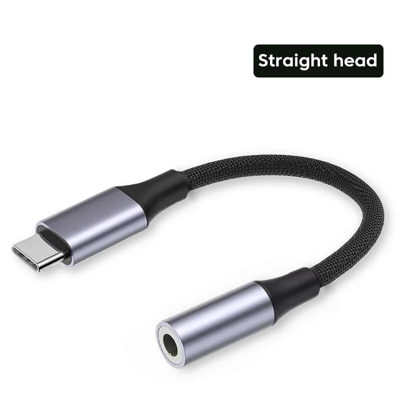 Аудио адаптер USB Type-C на 3.5 мм Straight Head