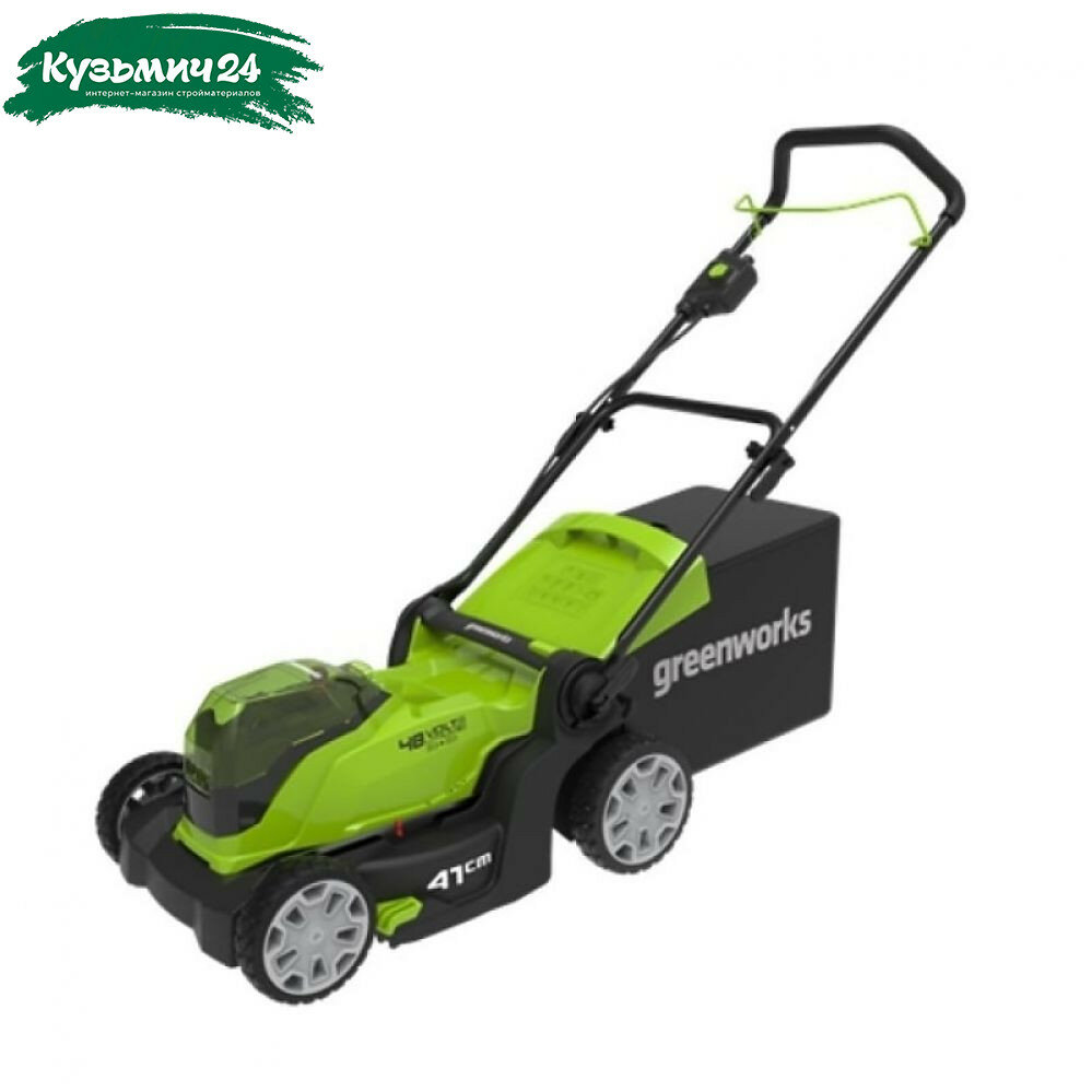 Газонокосилка аккумуляторная Greenworks GD24X2LM41K2x 24В 2акк 4.0 Ah+з. у. 2512607UD, 1 шт